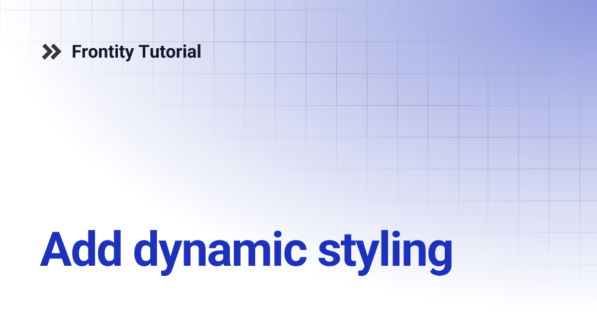 Add dynamic styling | Frontity Tutorial