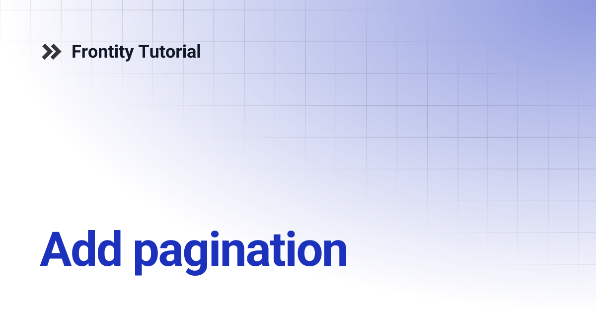Add pagination | Frontity Tutorial